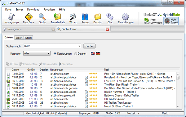 Usenet Provider Vergleich 2019 - Anbieter im Test
